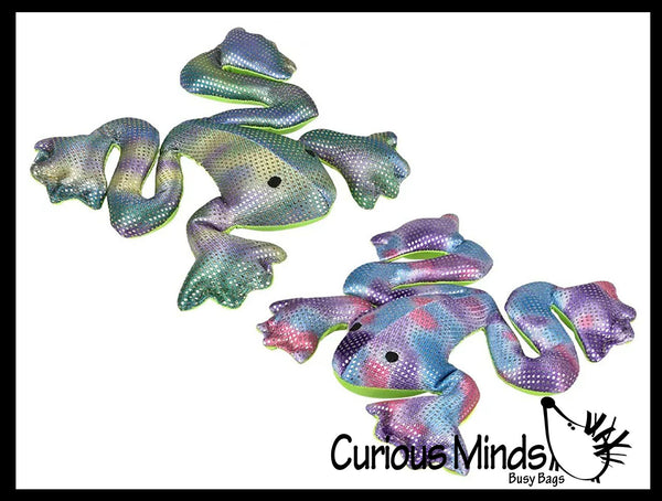 Frog Sand Filled Animal Toy - Heavy Weighted Sandbag Animal Plush Bean ...