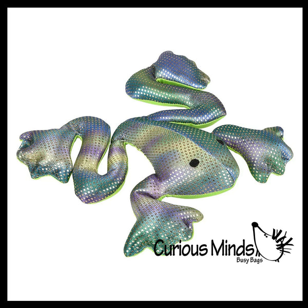 Frog Sand Filled Animal Toy - Heavy Weighted Sandbag Animal Plush Bean ...