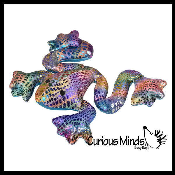 Frog Sand Filled Animal Toy - Heavy Weighted Sandbag Animal Plush Bean ...