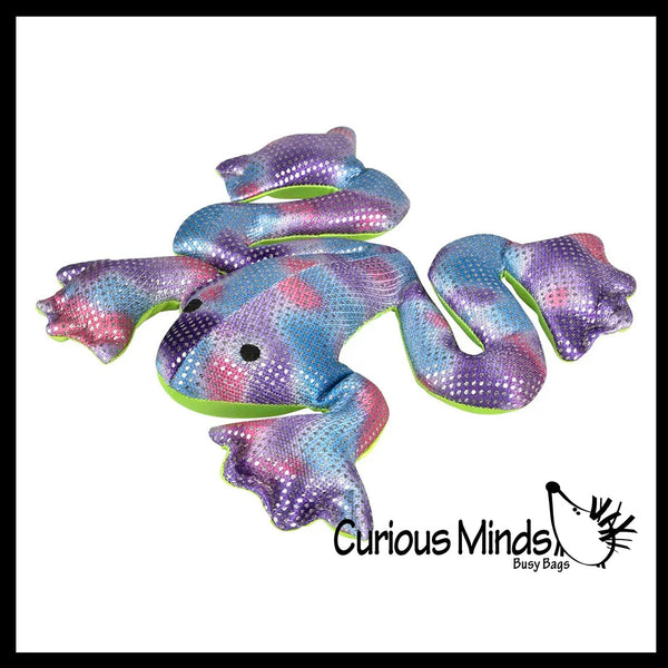 Frog Sand Filled Animal Toy - Heavy Weighted Sandbag Animal Plush Bean ...