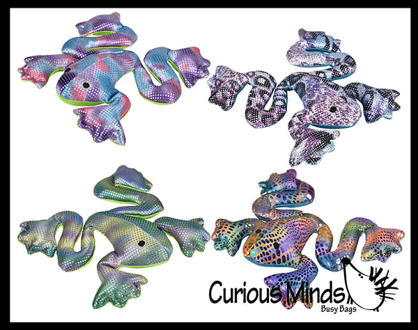 Frog Sand Filled Animal Toy - Heavy Weighted Sandbag Animal Plush Bean ...