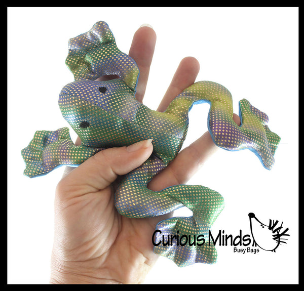 Frog Sand Filled Animal Toy - Heavy Weighted Sandbag Animal Plush Bean ...