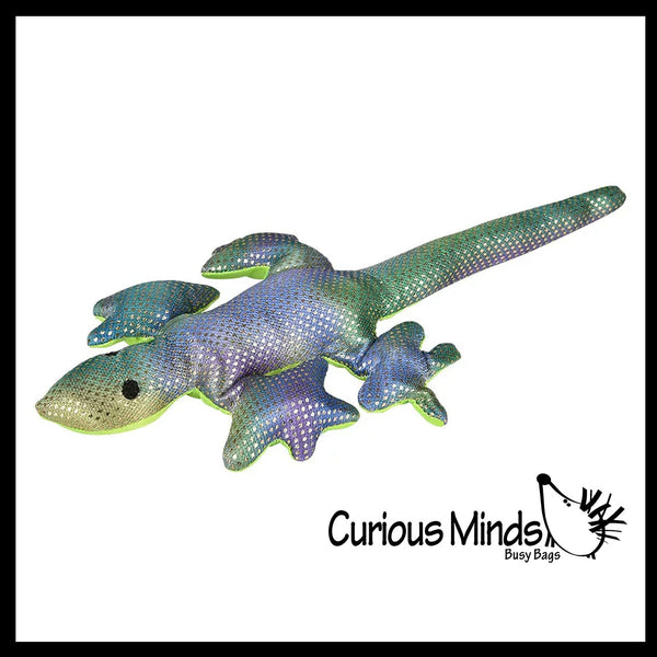 Lizard Sand Filled Animal Toy - Heavy Weighted Sandbag Animal Plush Be ...