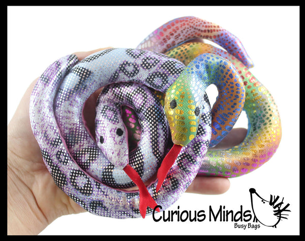 Snake Coiled Sand Filled Animal Toy - Heavy Weighted Sandbag Animal Pl ...