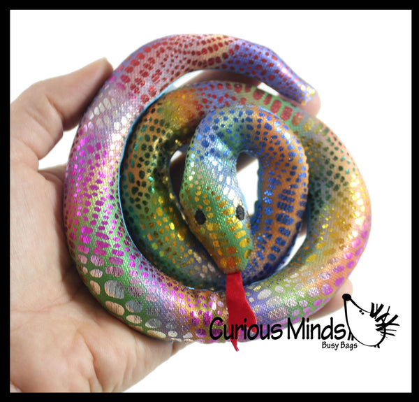 Snake Coiled Sand Filled Animal Toy - Heavy Weighted Sandbag Animal Pl ...