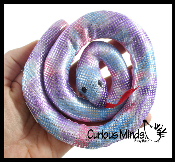 Snake Coiled Sand Filled Animal Toy - Heavy Weighted Sandbag Animal Pl ...