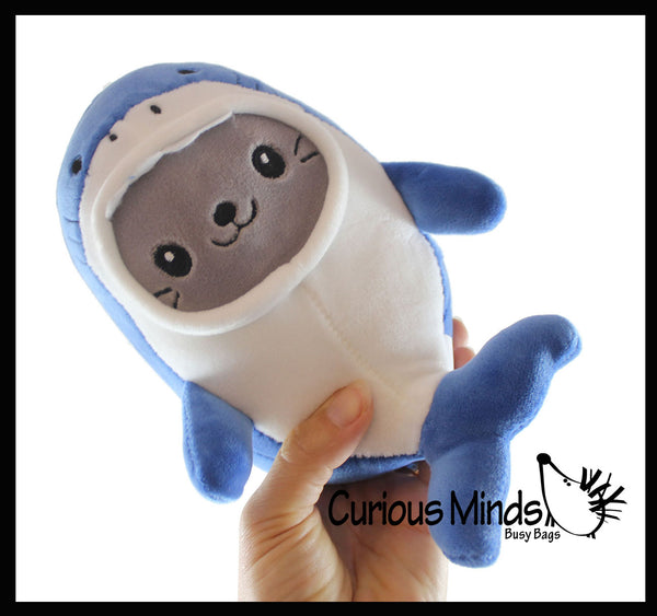 NEW - Plush Seal in Costume - Stuffed Animal Toy - Soft Plushie Stuffi ...