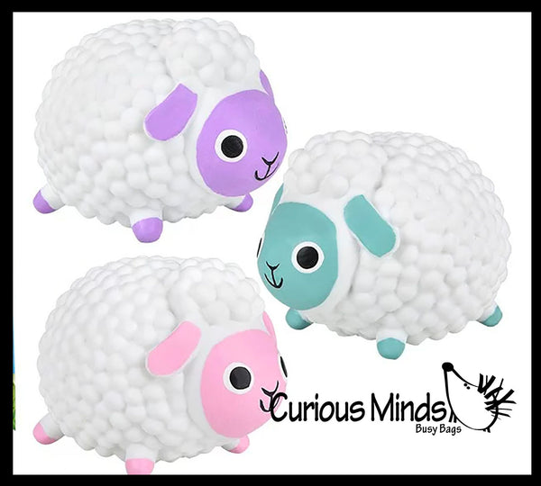 NEW - Large Lamb Sheep Easter Themed Creamy Doh Filled Squeeze Stress ...