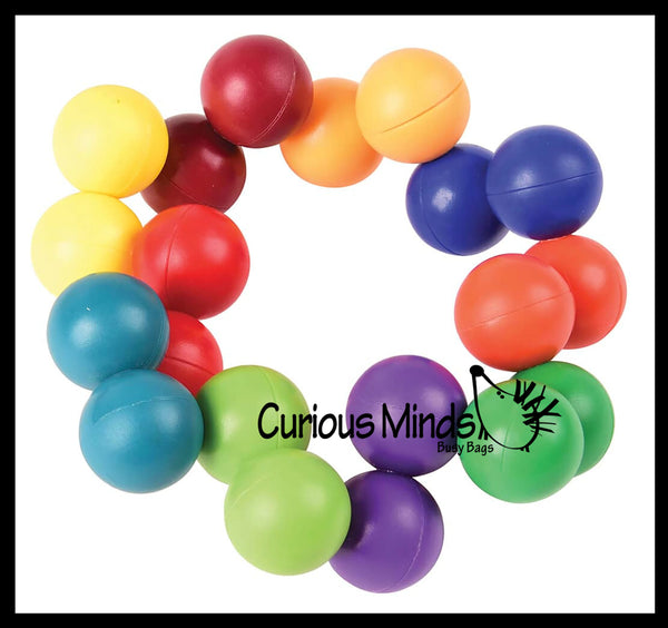 Atom Twisty Sphere Fidget - Endless Twist and Turn Puzzle - Pivoting F ...