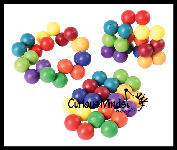 Atom Twisty Sphere Fidget - Endless Twist and Turn Puzzle - Pivoting F ...