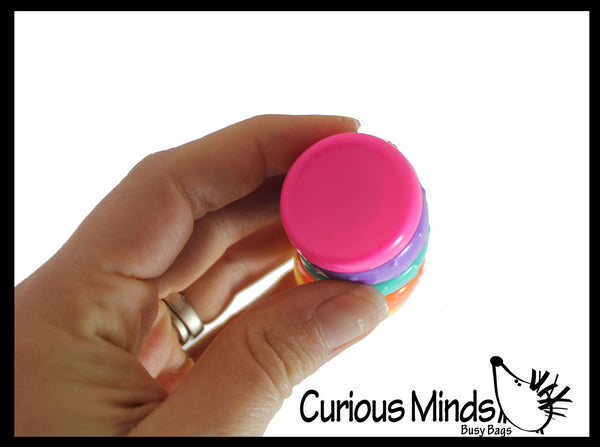 NEW - Spinning Rainbow Disc Tower Rotating Rings Fidget Toy - Soothing ...