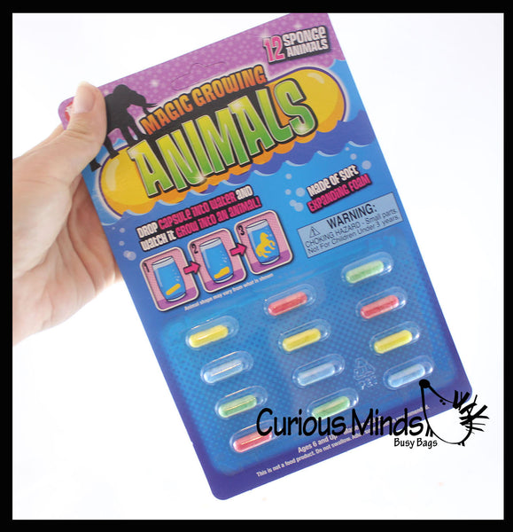 Sponge Capsules - Place in Water and Little Sponge Animals Come Out ...