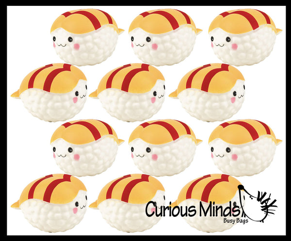 Sushi Slow Rise Squishy Fidget Toy - Soft Foam Stress Ball | Curious ...