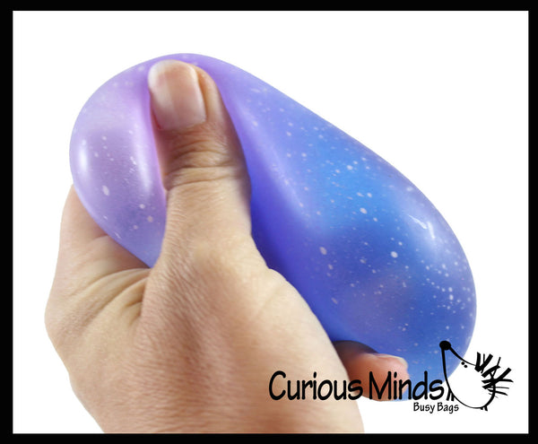 Galaxy Sugar Ball - Thick Glue/Gel Stretch Ball - Ultra Squishy and Mo ...