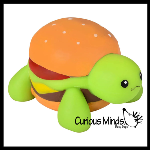NEW - Turtle Burger Squishy Squeeze Stress Ball Soft Doh Filling - Lik ...