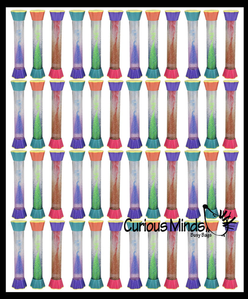 NEW - Double Glitter Filled Liquid Dripping Stick Timer Drip Down and ...