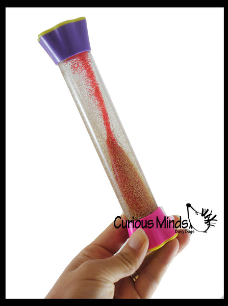 NEW - Double Glitter Filled Liquid Dripping Stick Timer Drip Down and ...