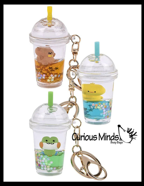 Smoothie Clip with Animal on a Wave - Floating Surfing Figurine on Mov ...