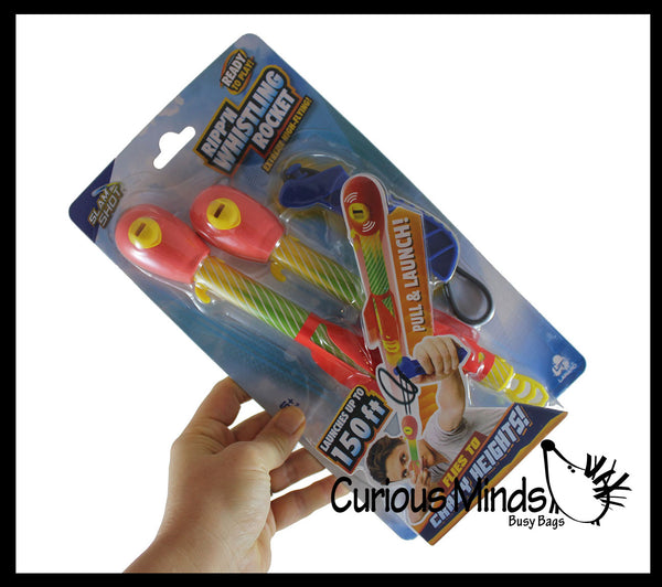 NEW - Lanard Ripp'N Whistling Rocket Foam Whistle Rockets - 9" Sling S ...