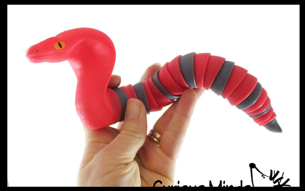 Large Cobra Articulated Snakes - Wiggle Fidget Jointed Moving Creature ...