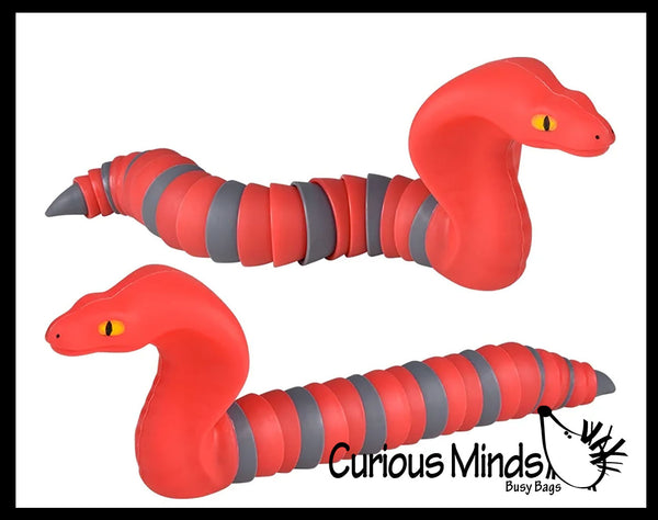 Large Cobra Articulated Snakes - Wiggle Fidget Jointed Moving Creature ...