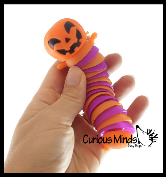 2 Halloween Fidgets Ghost and Jack O Lantern Pumpkin - Wiggle Articula ...