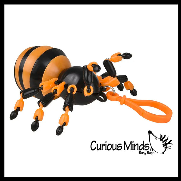 NEW - Wiggle Spider Fidget - Wiggle Articulated Jointed Moving Hollowe ...