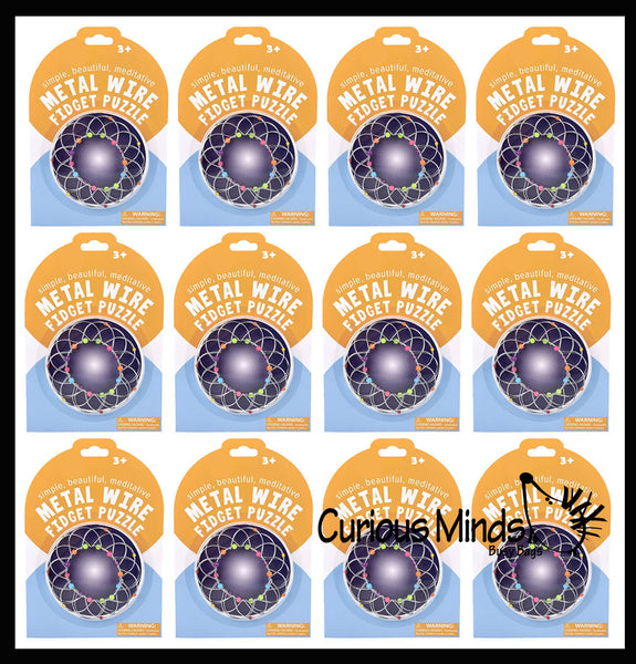 Wire Infinity Flower Magic Endless Folding Fidget Toy - Flip Over and ...