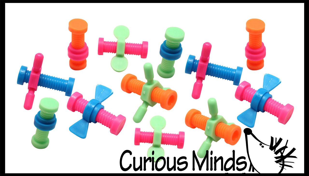 Pencil Topper Nuts and Bolts - Spinning Hand Fidget - Anxiety ADHD ...