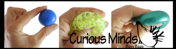 Set of 9 Mini Stress Balls - 3 Different Styles in 3 Packs - of Small ...