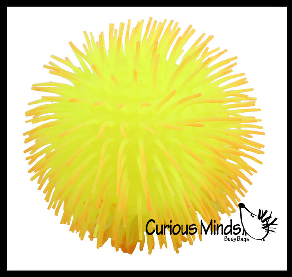 6" Puffer Ball - Indoor Soft Hairy Air-Filled Sensory Ball | Curious ...