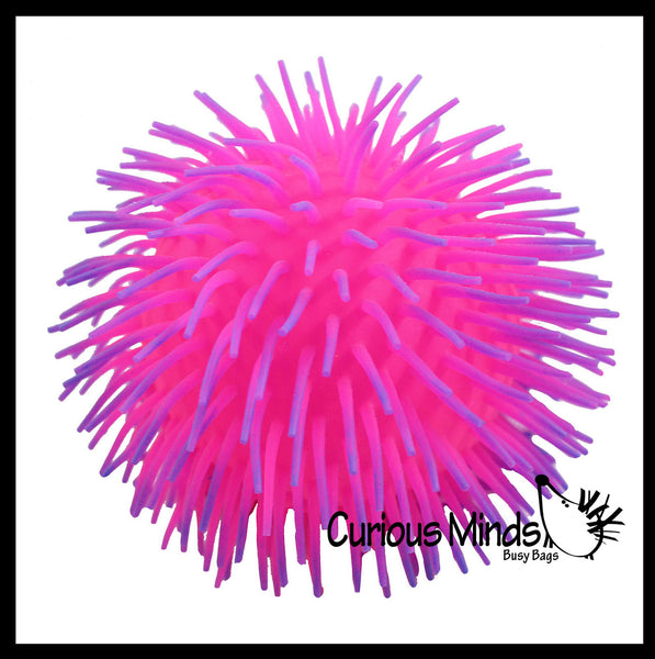 6" Puffer Ball - Indoor Soft Hairy Air-Filled Sensory Ball | Curious ...