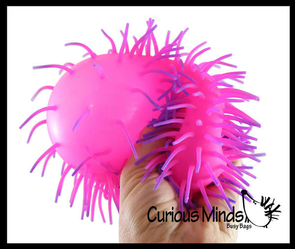 6" Puffer Ball - Indoor Soft Hairy Air-Filled Sensory Ball | Curious ...
