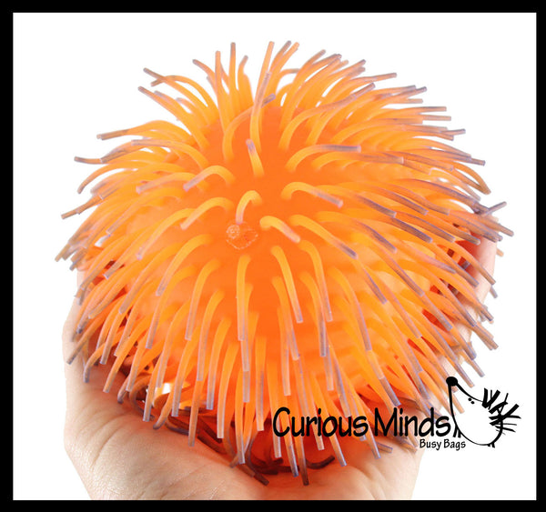 6" Puffer Ball - Indoor Soft Hairy Air-Filled Sensory Ball | Curious ...