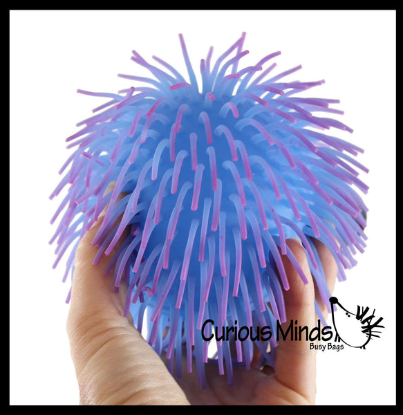 6" Puffer Ball - Indoor Soft Hairy Air-Filled Sensory Ball | Curious ...