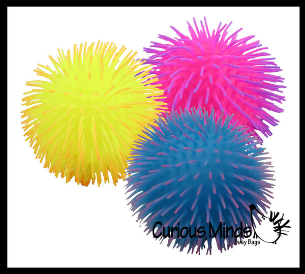6" Puffer Ball - Indoor Soft Hairy Air-Filled Sensory Ball | Curious ...