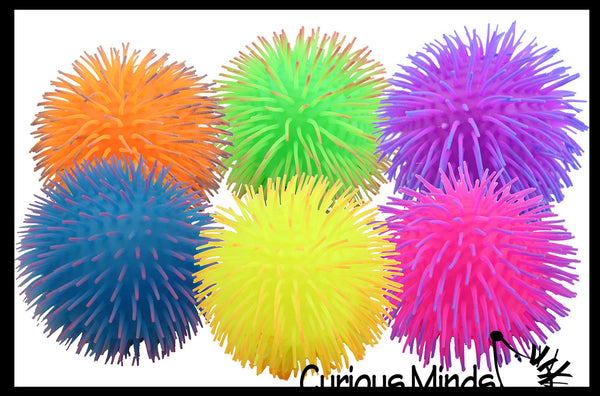 6" Puffer Ball - Indoor Soft Hairy Air-Filled Sensory Ball | Curious ...