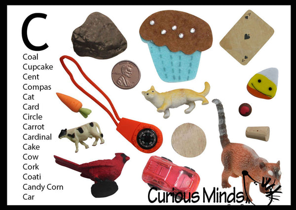 z ALPHABET OBJECTS BY LETTER C | Curious Minds Busy Bags