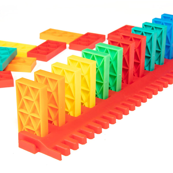 Domino Kinetic Set - 143 Piece Set with Stunt Accessories - Bulk Domin ...