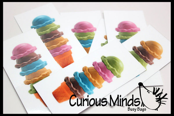 Ice Cream Cone with Pattern Cards - Pretend Play Food Game | Curious ...