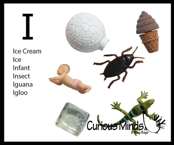 z ALPHABET OBJECTS BY LETTER I | Curious Minds Busy Bags