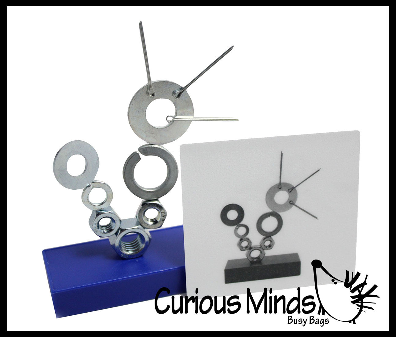 Magnetic Nuts and Bolts Pattern Busy Bag - Teach Magnetism and visual ...