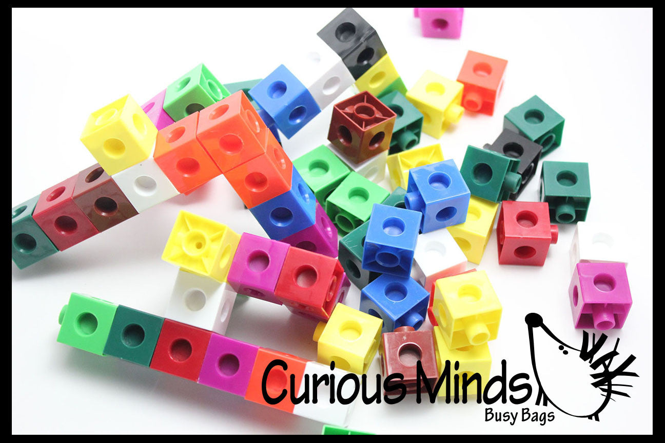 LAST CHANCE - LIMITED STOCK - SALE - Linking blocks and building baseb | Curious Minds Busy Bags
