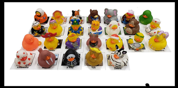 Matching Alphabet Ducks with Picture Cards - Rubber Duckies for Each L ...