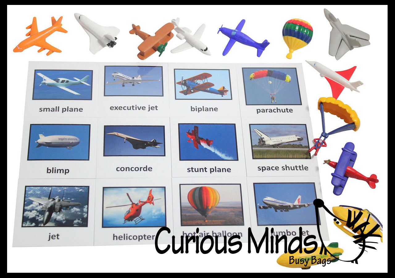 In the Air Transportation Replicas to Matching Cards - Match Airplanes ...