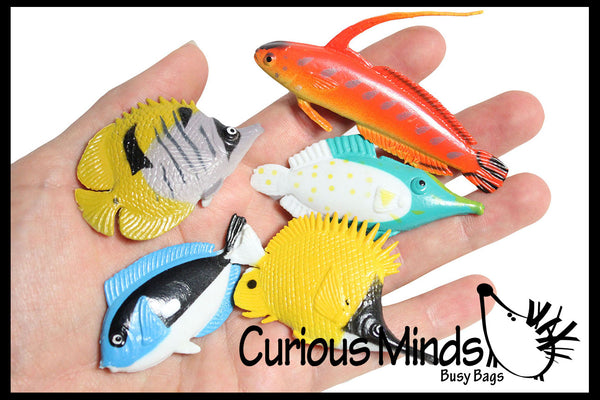 Animal Match - TROPICAL FISH - Miniature Animals with Matching Cards ...