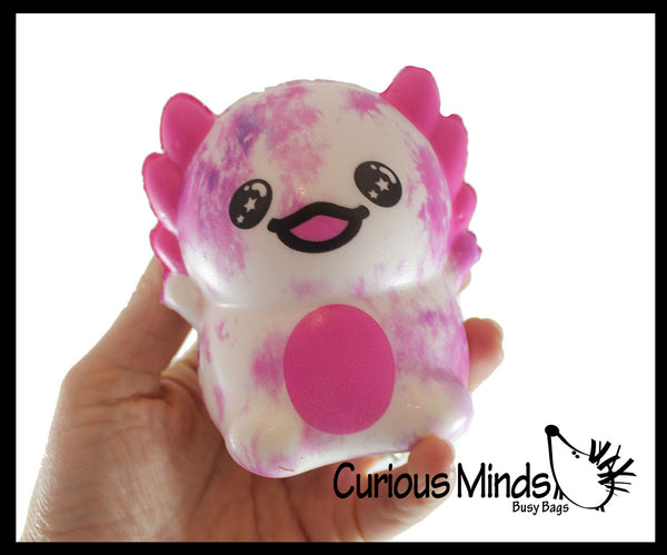 Axolotl Family - Set of 3 Different Sizes Slow Rise Squishy Toys - Mem ...
