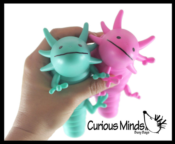 Axolotl Fidget - Large Wiggle Articulated Jointed Moving Axolotyl Toy ...