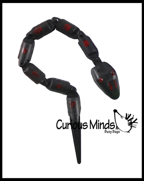 Mini Magic Jointed Moving Snakes - Classic Trick Toy - Plastic Segment ...