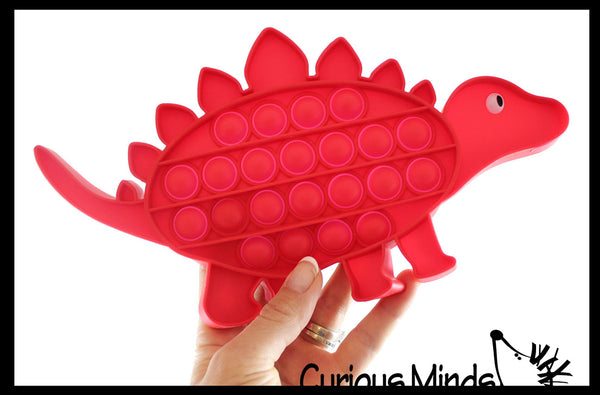 Dino Cute Dinosaur Animal Theme Bubble Pop Game - Silicone Push Poke B ...
